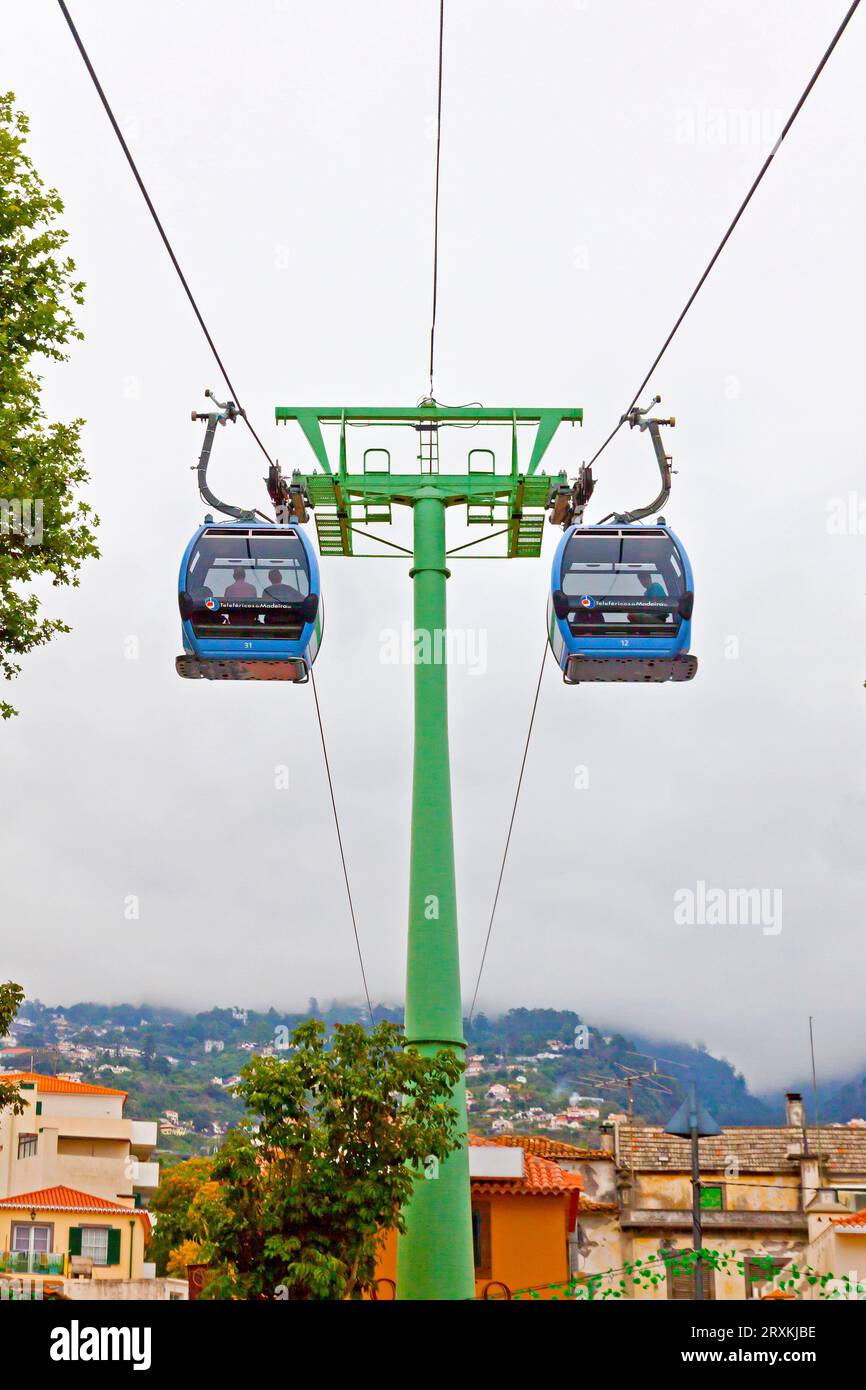 Funchal, Madeira, Portugal - June 14, 2023: Funchal-Monte Cable Car ...