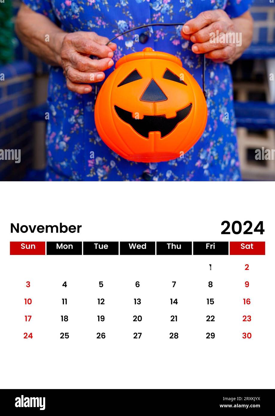 Calendrier Novembre 2024