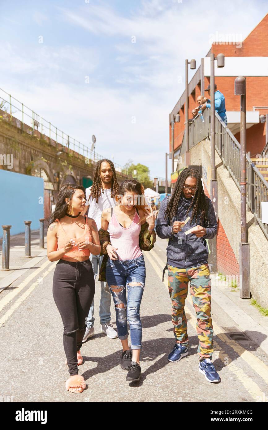 Small group friends vertical hi-res stock photography and images - Alamy