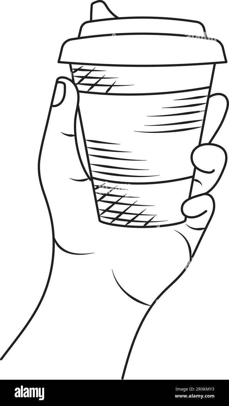 Eco cup in hand Cut Out Stock Images & Pictures - Alamy