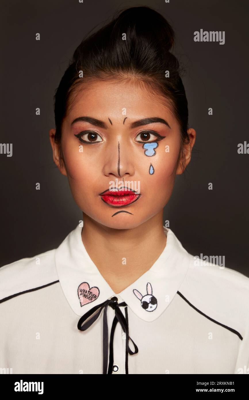 Headshot head shot portrait face paint hi-res stock photography and ...