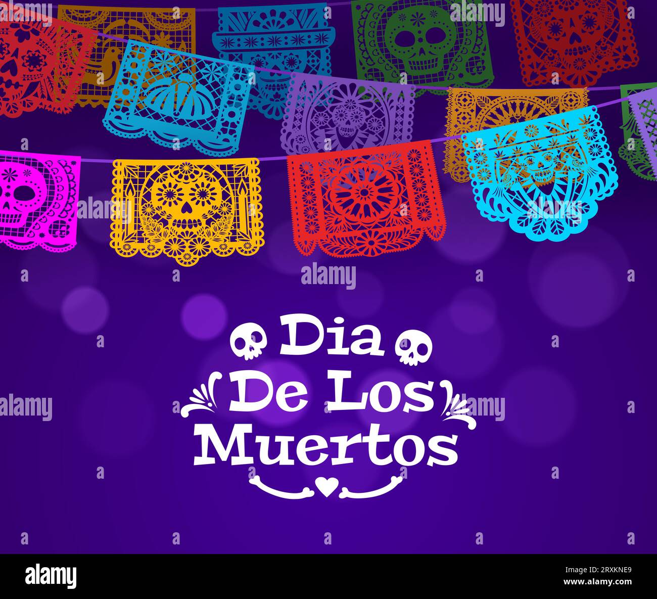 Printable Papel Picado Dia De Los Muertos - Printable Templates