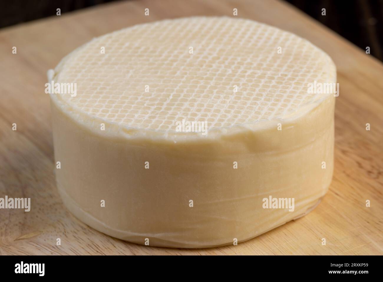 Soft cream cheese in the kitchen, cooking a dish of soft cream cheese ...