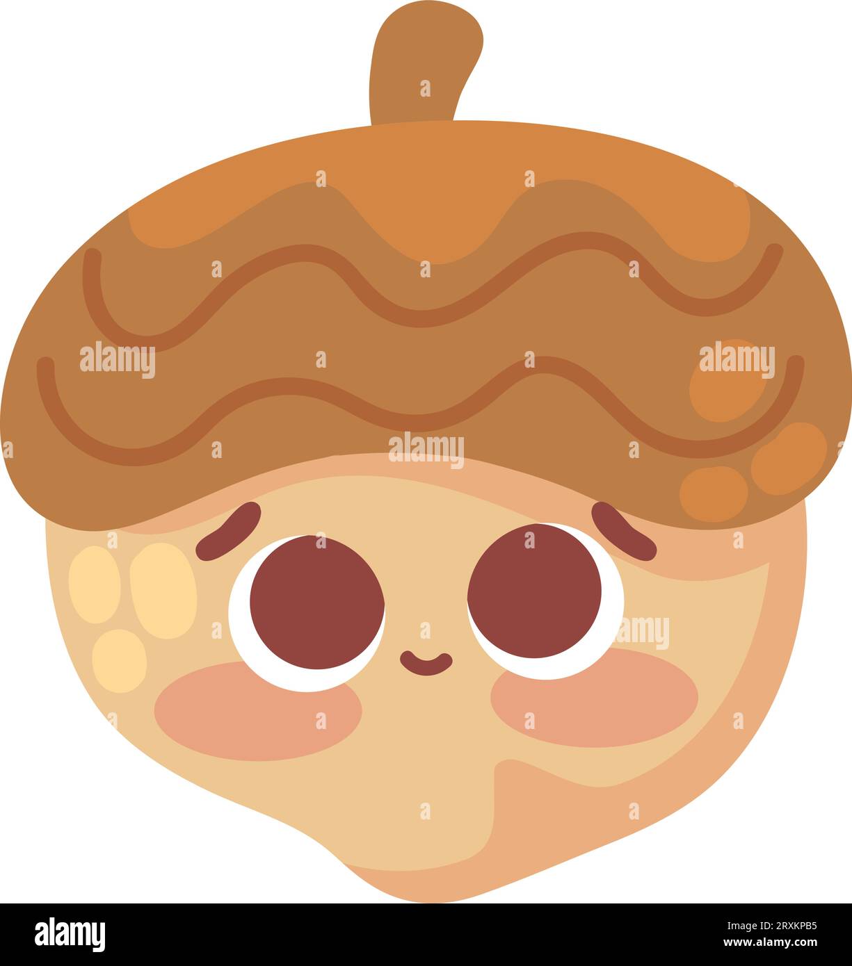 Kawaii acorn Stock Vector Images - Alamy