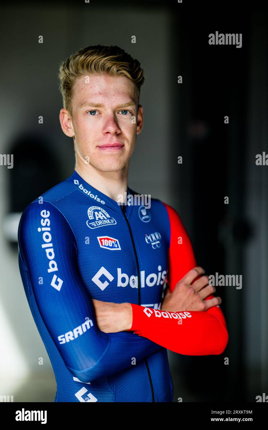 Dutch Pim Ronhaar pictured during the team presentation of the 'Baloise ...