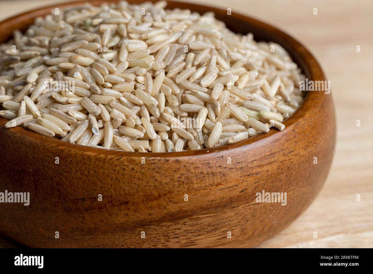 Natural brown rice for cooking healthy food, minimal processing of rice ...