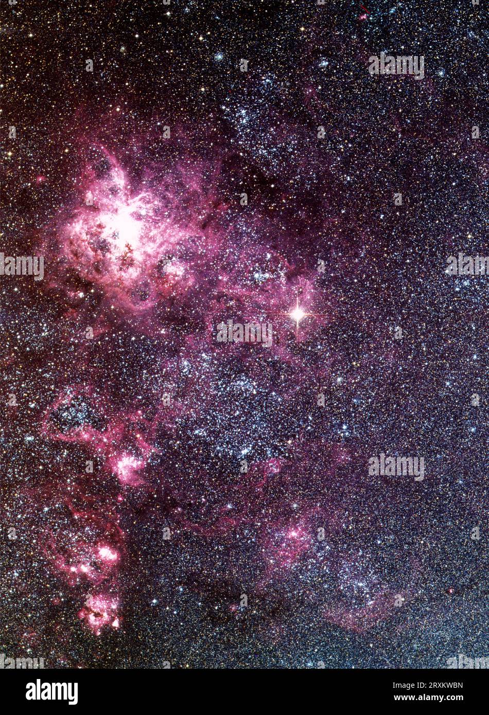 The Tarantula Nebula in the Large Magellanic Cloud Stock Photo - Alamy
