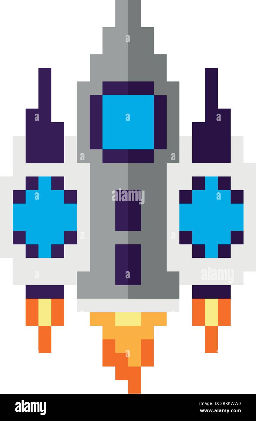 battle ship pixels vintage technology Stock Vector Image & Art - Alamy