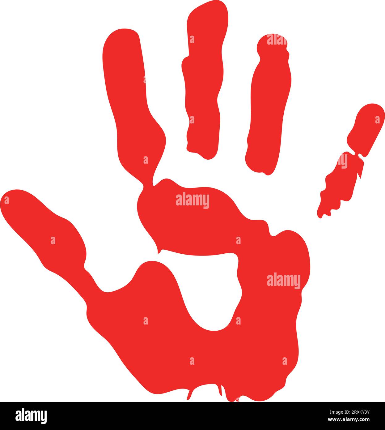 handprint paint color stain Stock Vector Image & Art - Alamy