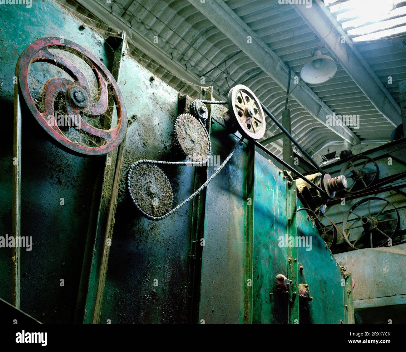 Hop picking machine Stock Photo - Alamy