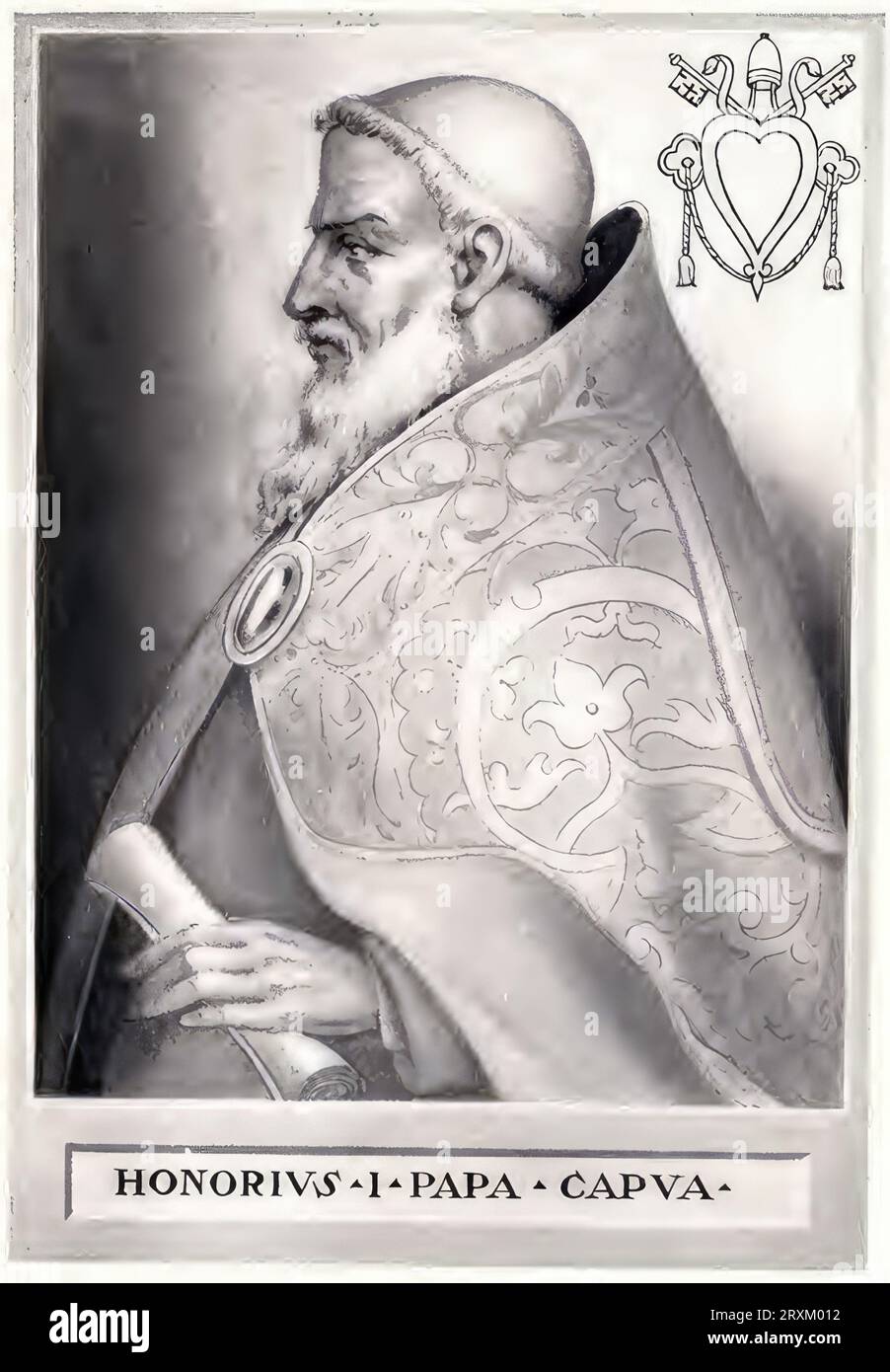 Honorius I. (geboren 638) war vom 3. November 625 bis zum 12. Oktober 638 Papst, Historisch ...