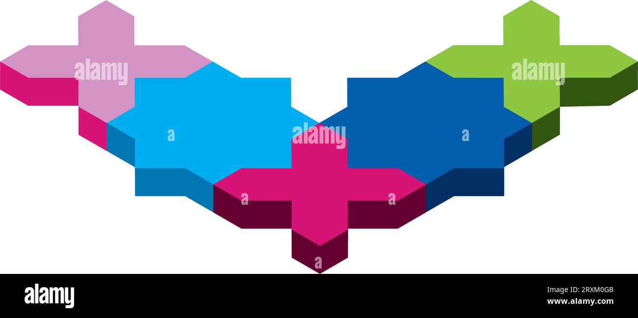 puzzle pieces structure Stock Vector Image & Art - Alamy