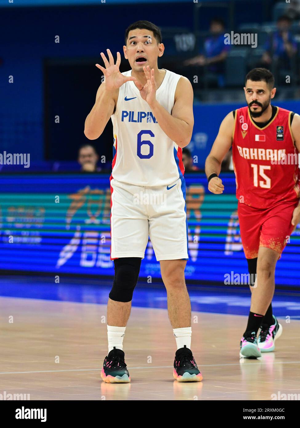 Hangzhou, China. 26th Sep, 2023. Kevin Louie Alas of the Philippine men ...