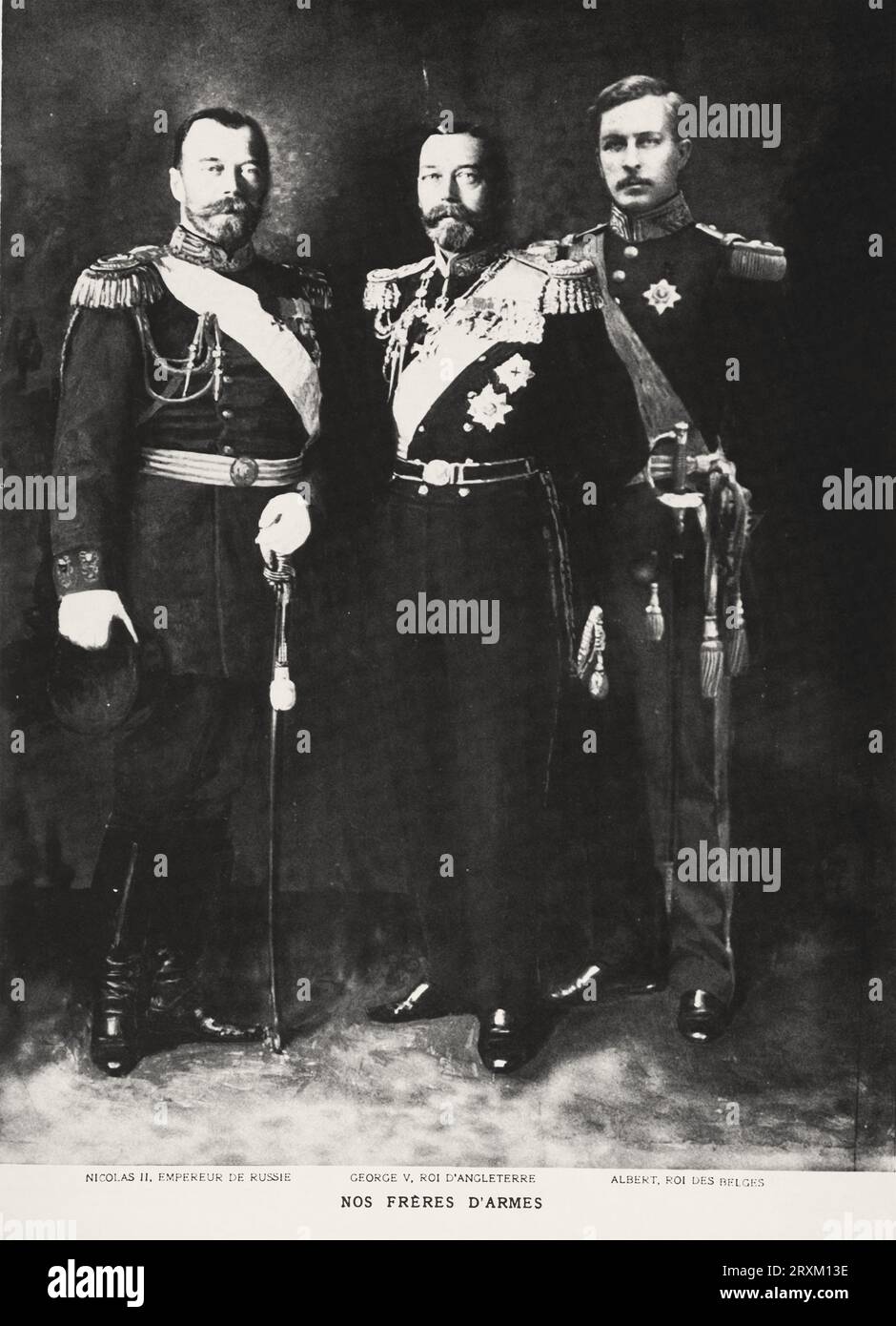 "NICOLAS II, EMPEREUR DE RUSSIE "GEORGE V, ROI D'ANGLETERRE" "ALBERT ...