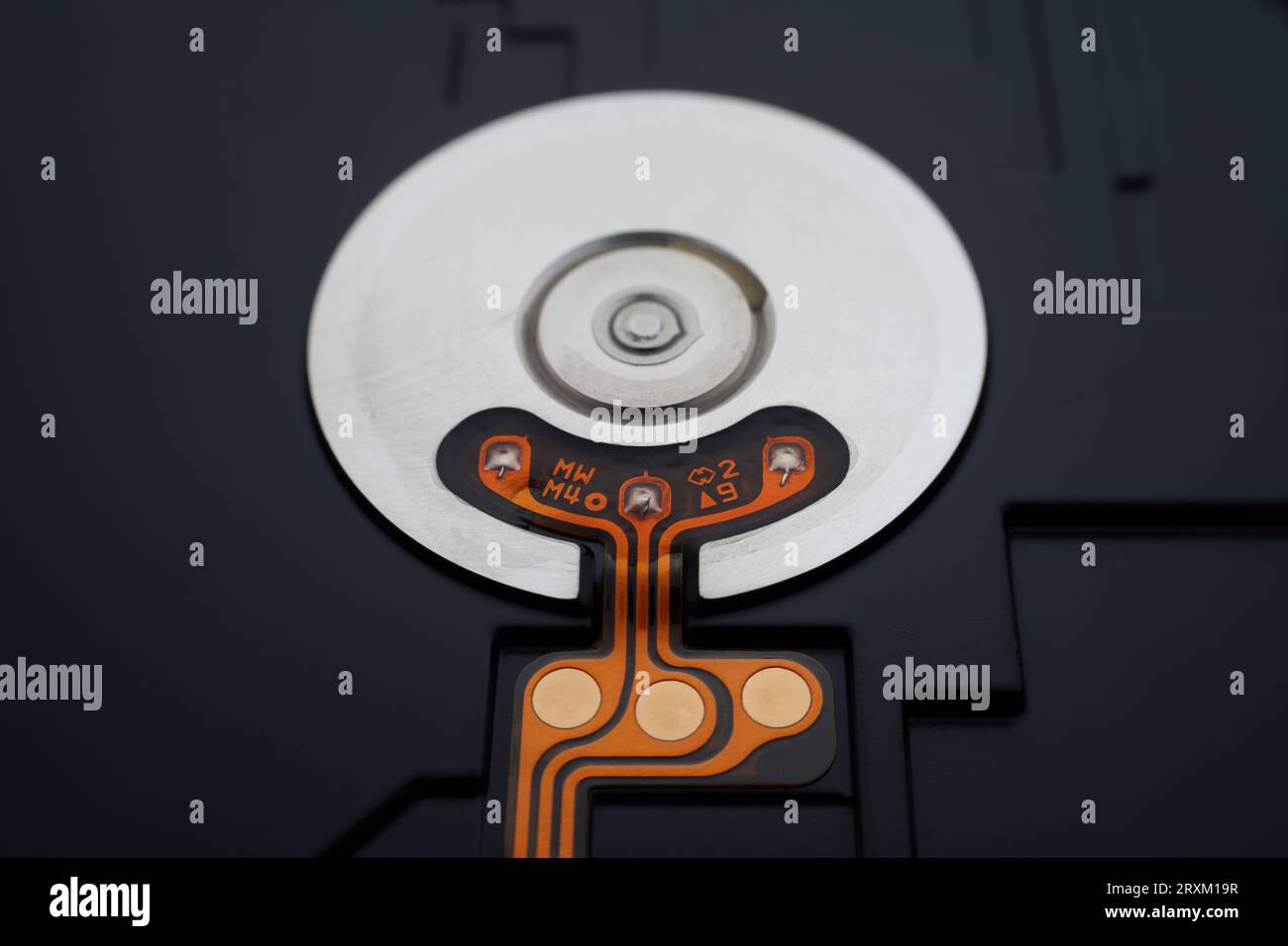 Internal structure of mobile hard drive Stock Photo - Alamy