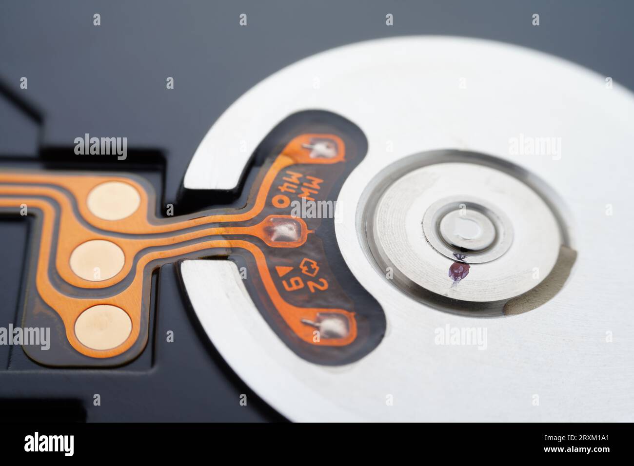 Internal structure of mobile hard drive Stock Photo - Alamy