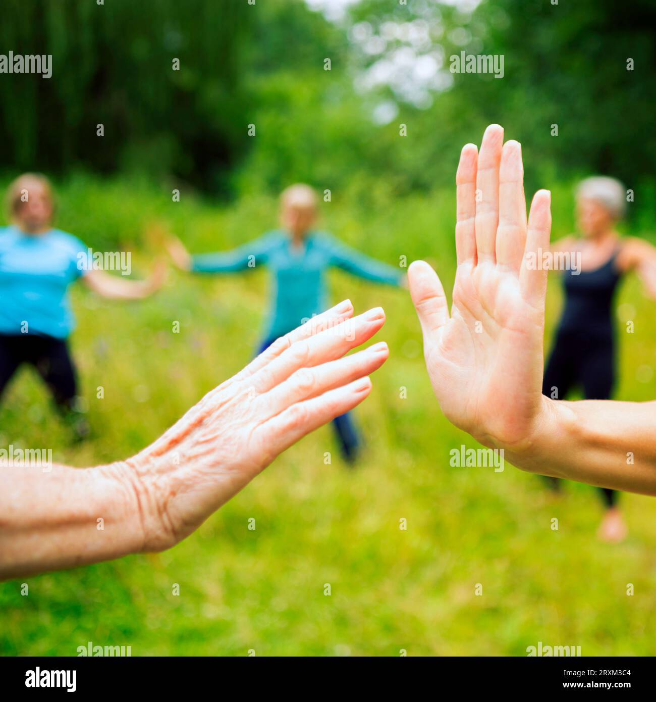 Women touching hi-res stock photography and images - Alamy