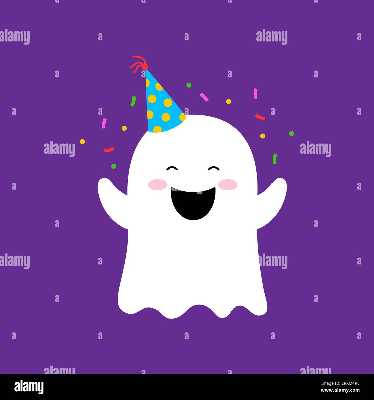 Birthday party face emoji emoticon icon hi-res stock photography and ...