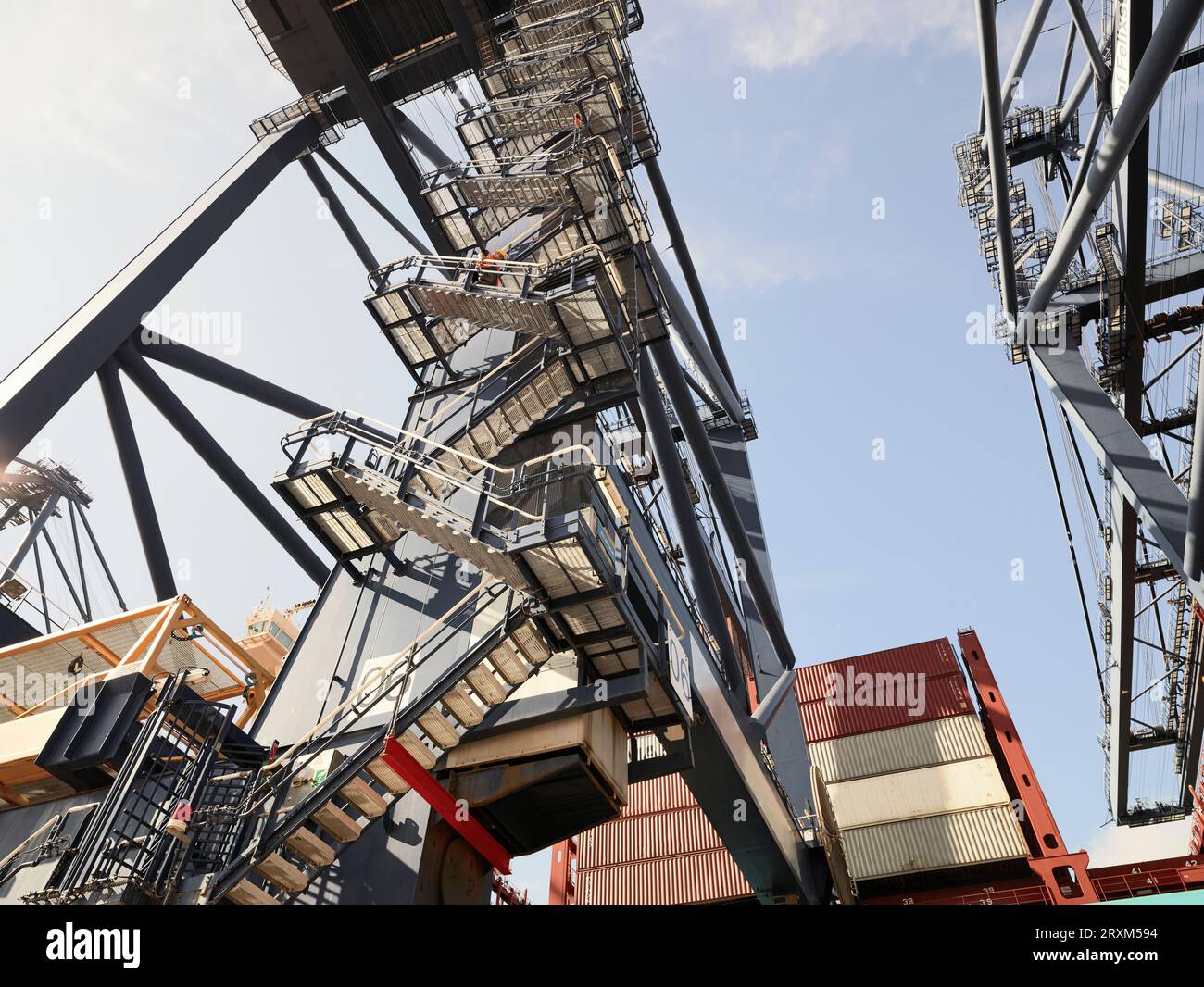 Low angle image crane hi-res stock photography and images - Alamy