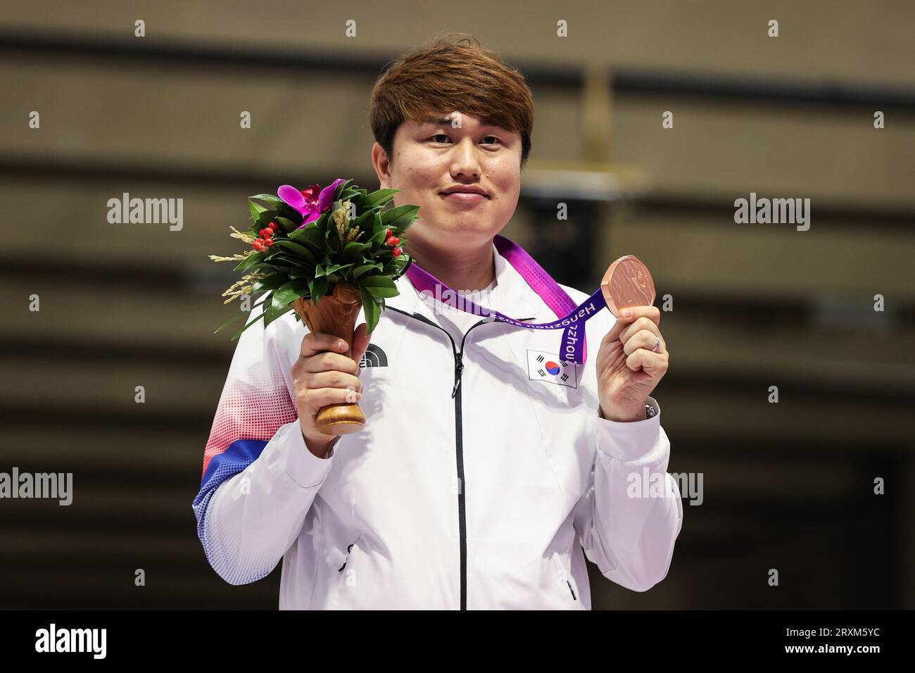 Hangzhou, China's Zhejiang Province. 26th Sep, 2023. Bronze medalist ...