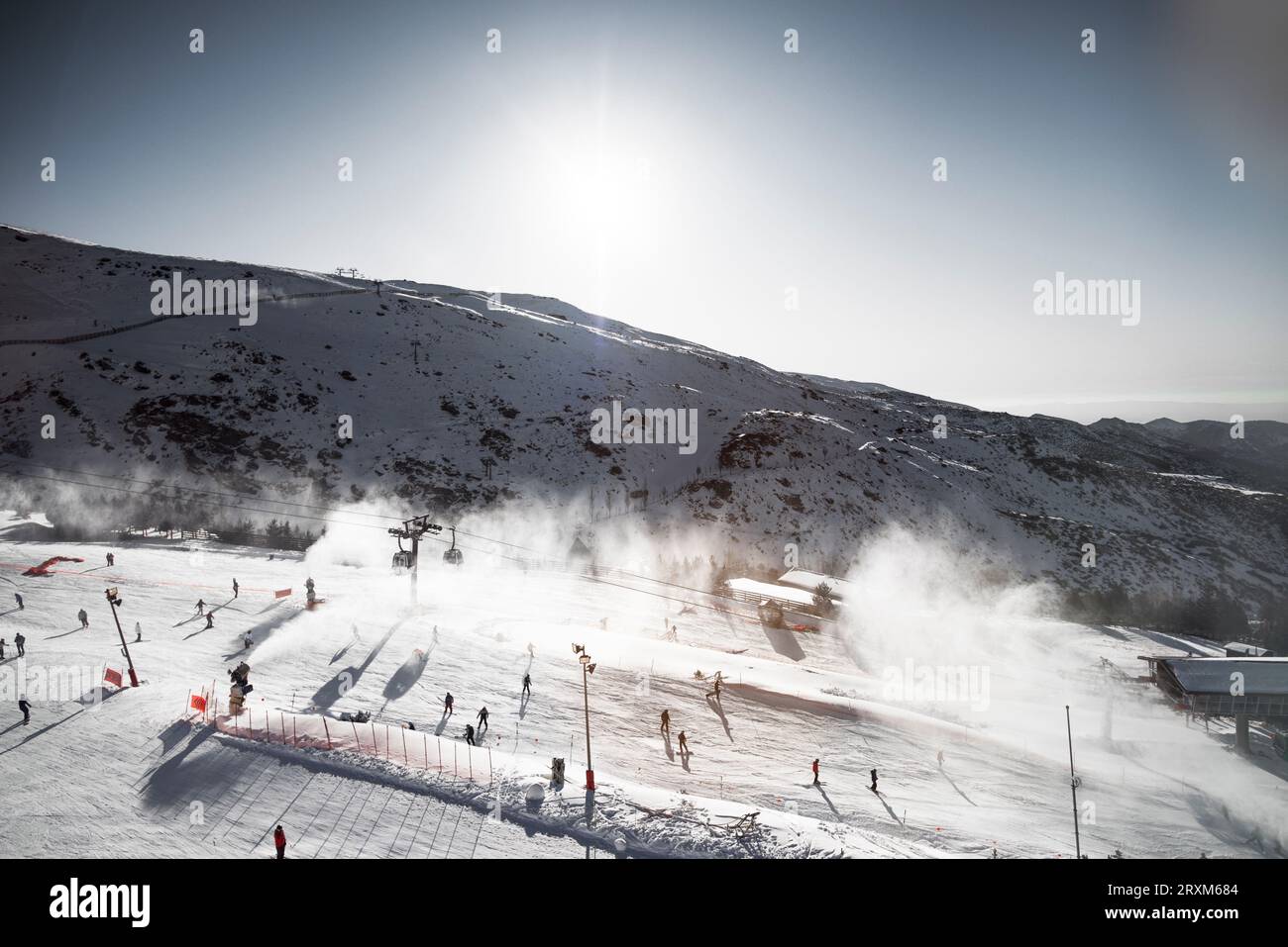 Ski field in Spain Stock Photo - Alamy