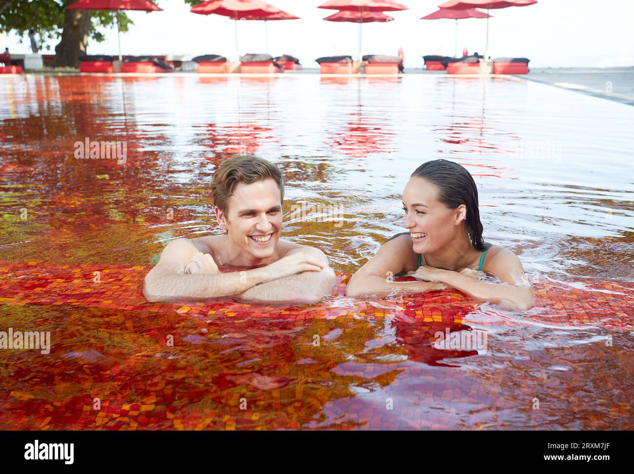 Red swimming pool hi-res stock photography and images - Alamy