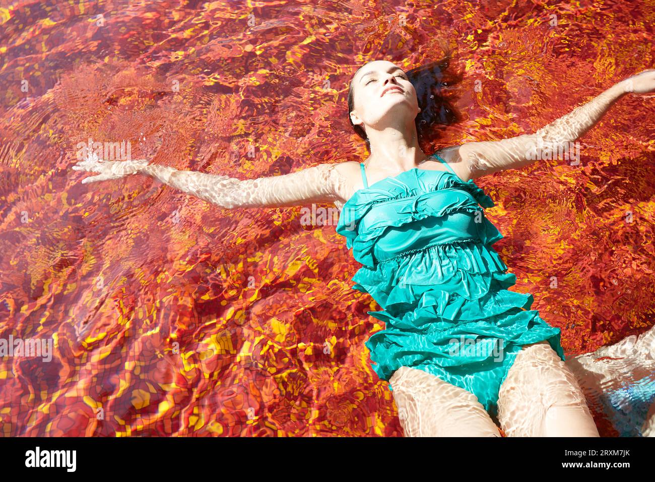 One piece red swimsuit hi-res stock photography and images - Alamy