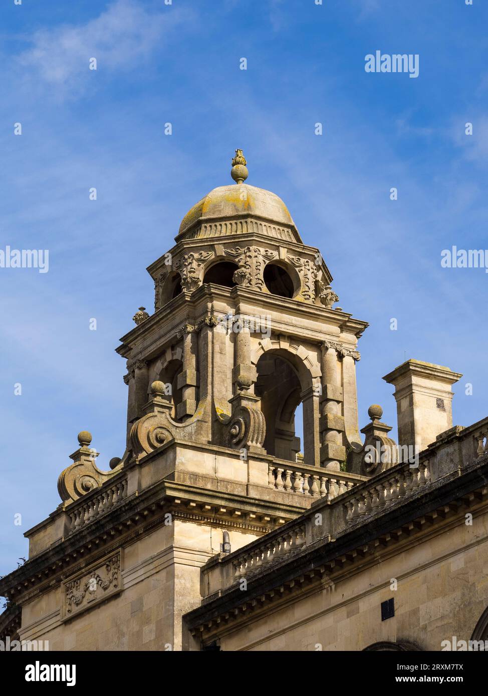 Neoclassical Tower, Guildhall, Historic Building, Bath, England, UK, GB ...