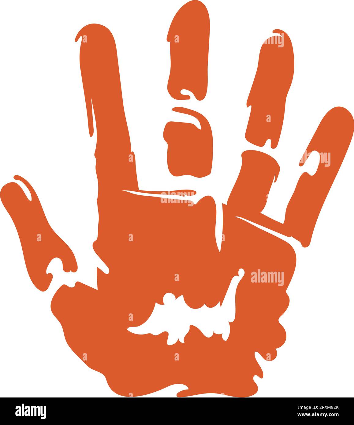 handprint paint color artistic ink Stock Vector Image & Art - Alamy