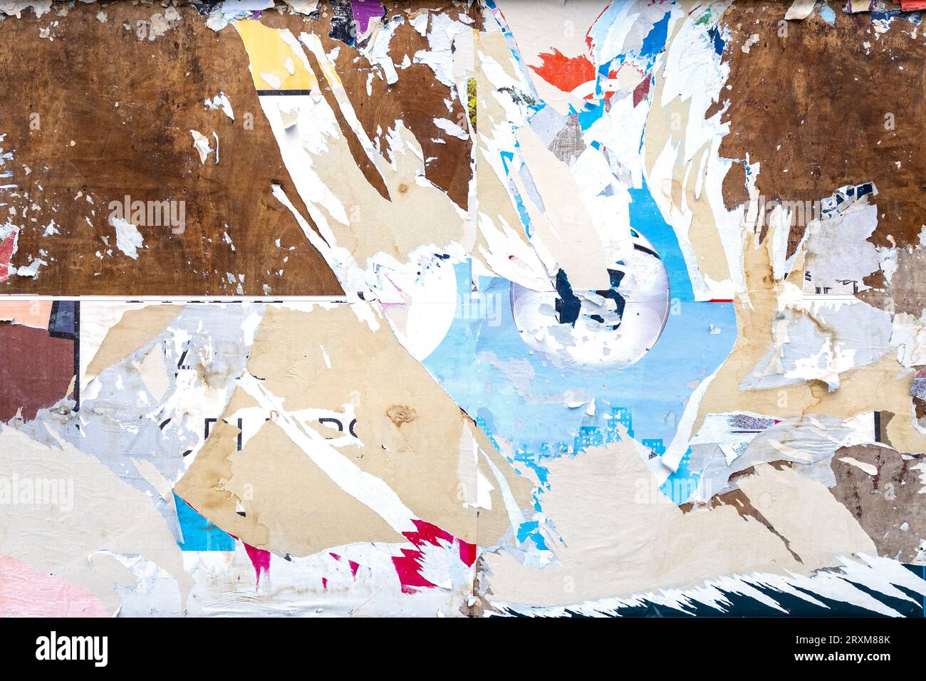 Ripped posters torn poster hi-res stock photography and images - Alamy