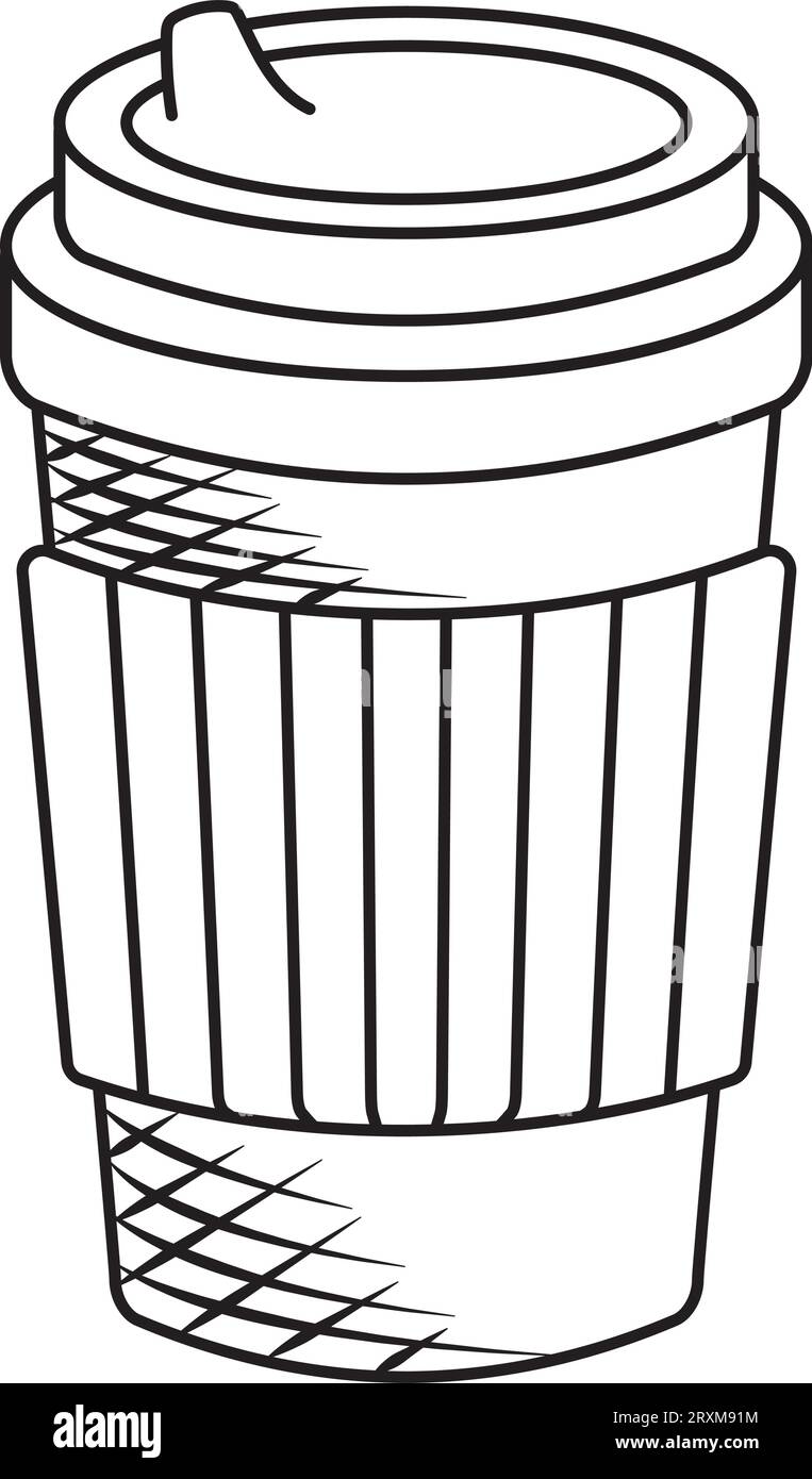 Reusable coffee cup eco Black and White Stock Photos & Images - Alamy