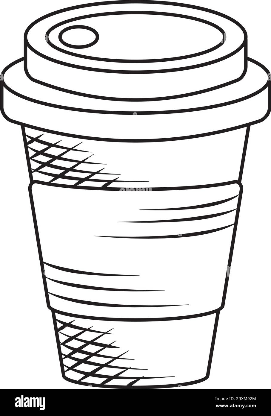 eco coffee cup draw beverage Stock Vector Image & Art - Alamy