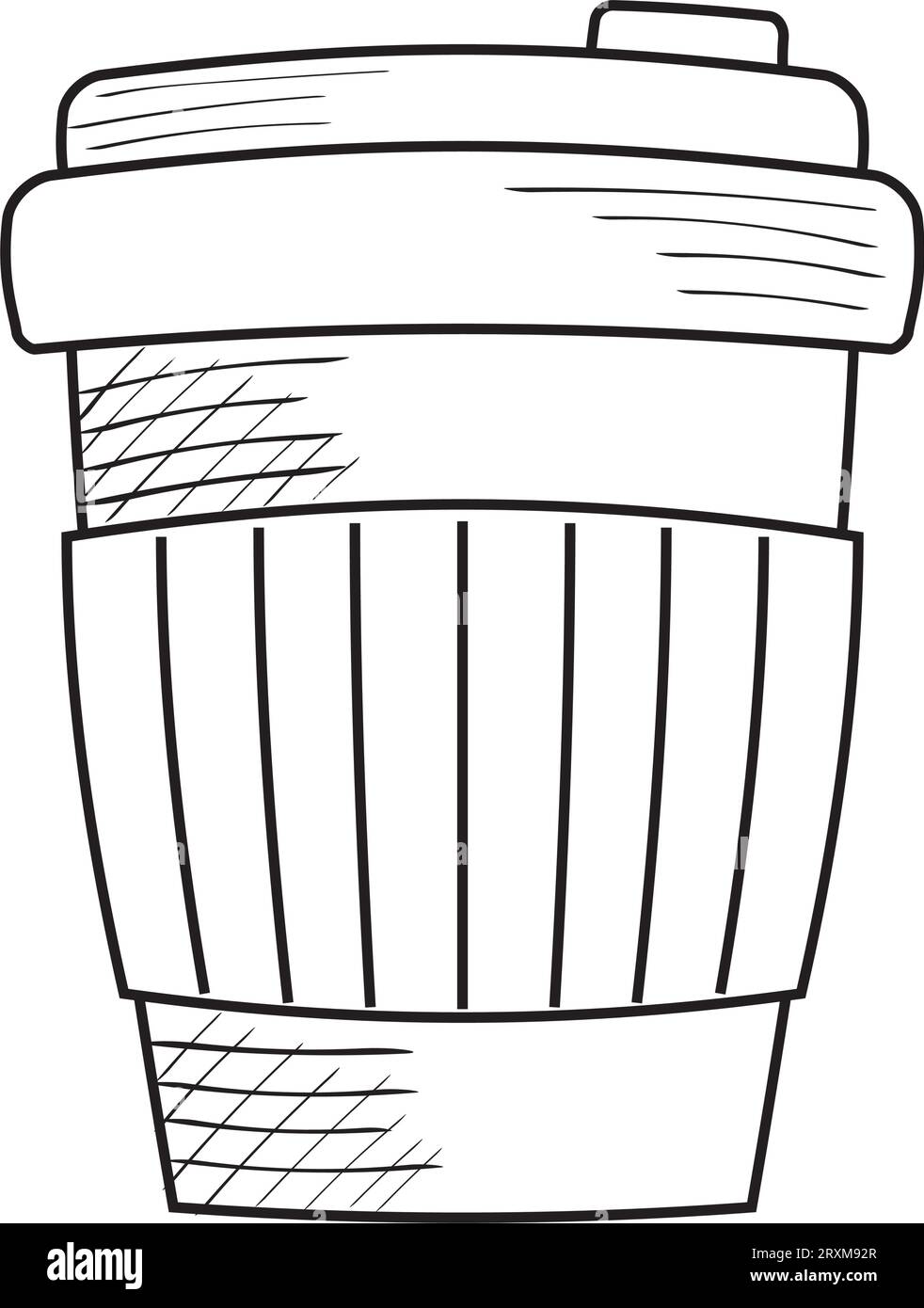 eco coffee cup draw object Stock Vector Image & Art - Alamy