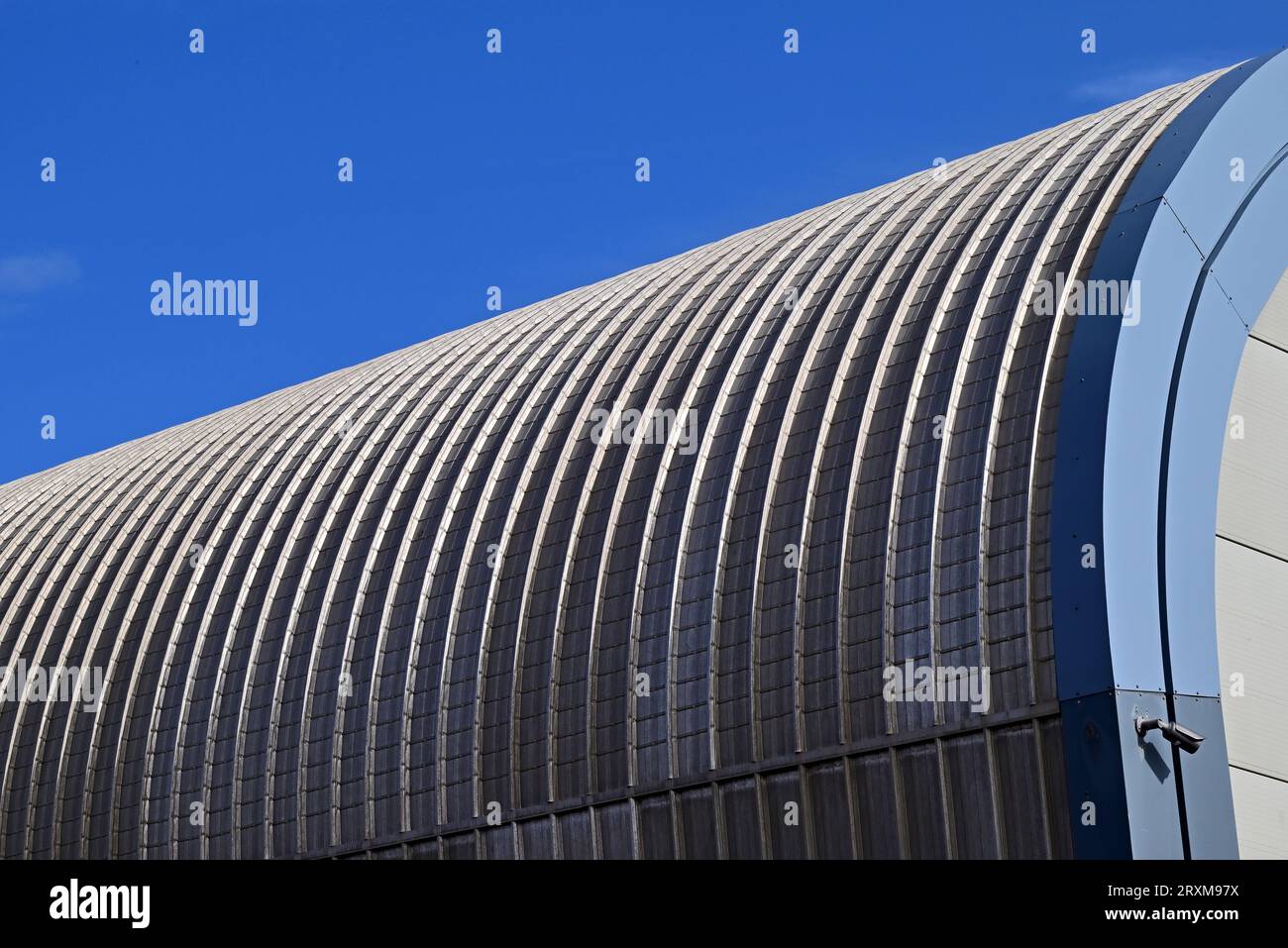 Around the UK - Abstract view of Blackpool Tramway Maintenance Shed ...