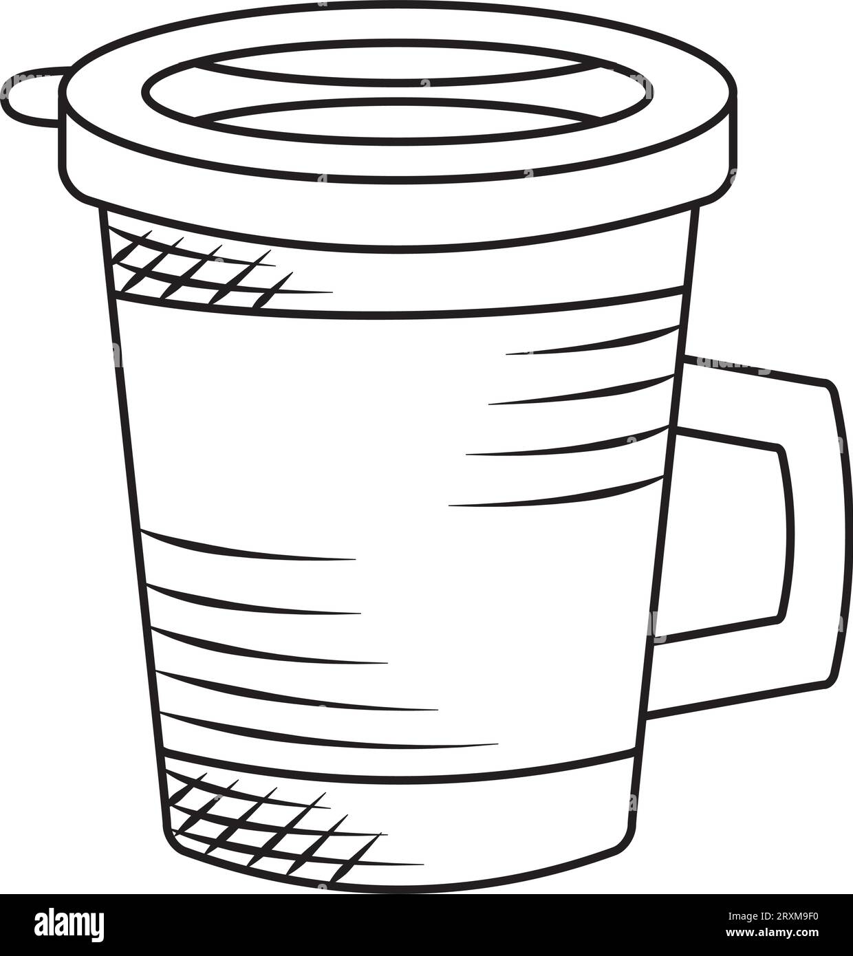 Takeaway coffee cup waste Black and White Stock Photos & Images - Alamy