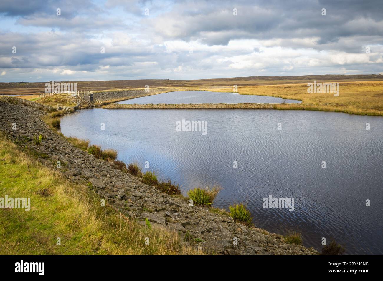 23.09.23 Littleborough, Lancashire, UK. Warland Reservoir on the ...