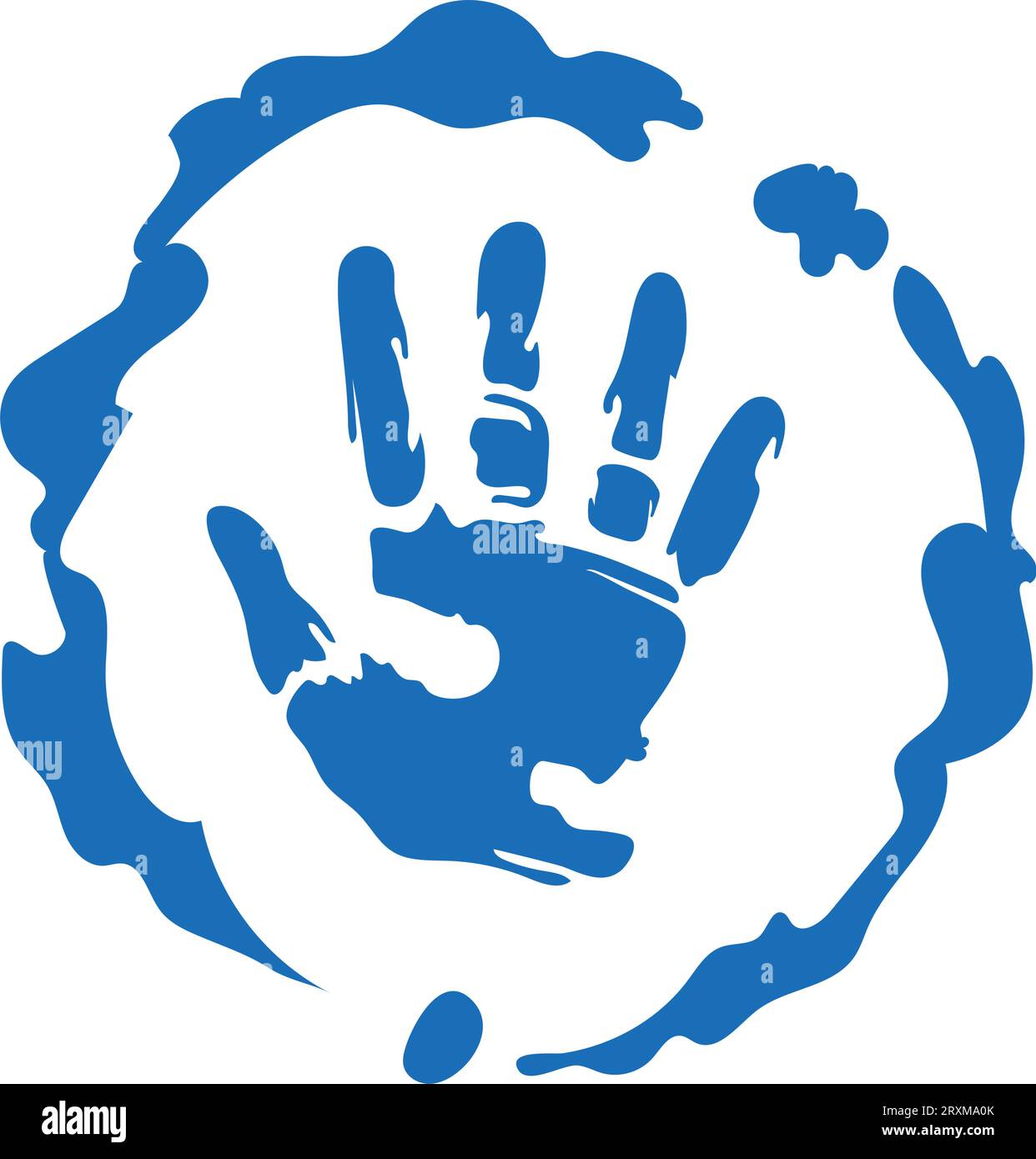 Handprint craft Stock Vector Images - Alamy