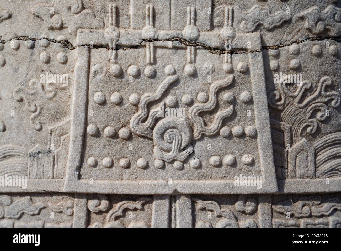 Ancient Chinese General Armor Stone Carving in the Eastern Tombs of the ...