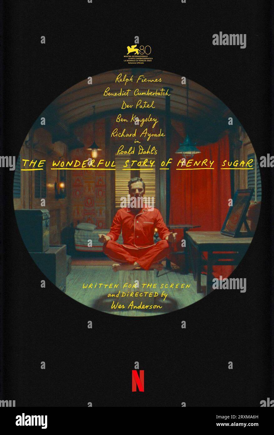 The Wonderful Story of Henry Sugar poster Benedict Cumberbatch Stock ...