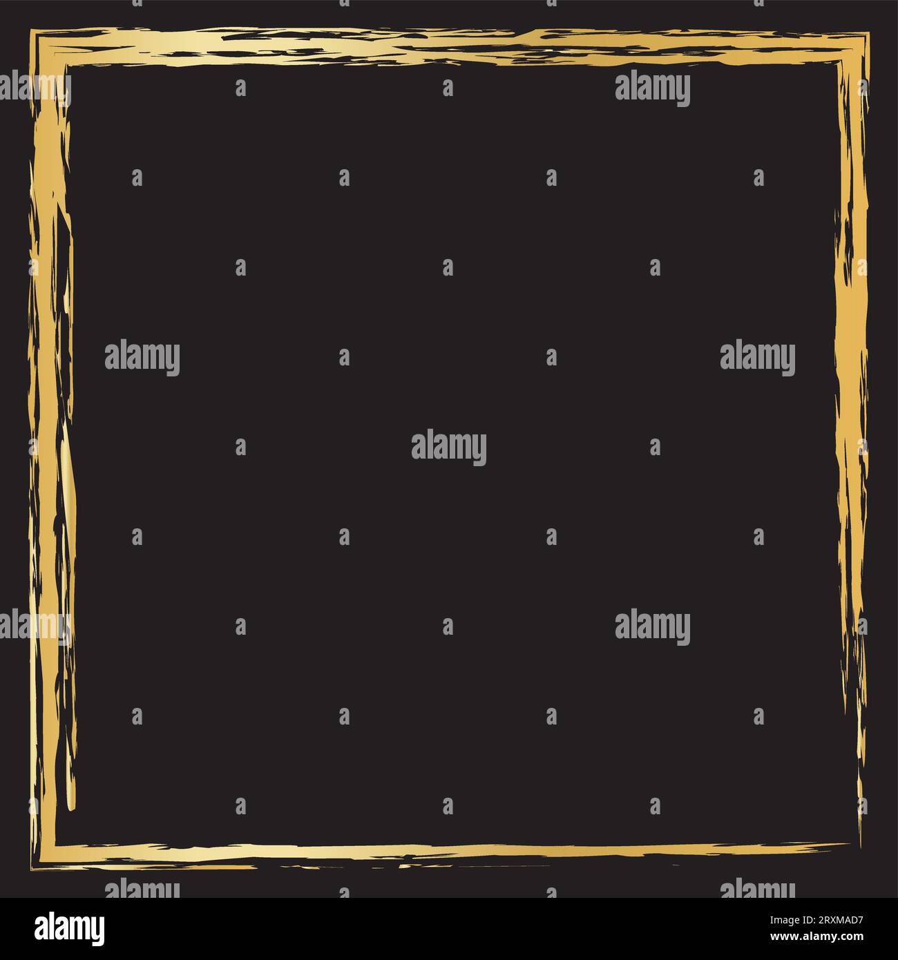 Gold square on a dark background. Premium design template. Luxury style ...