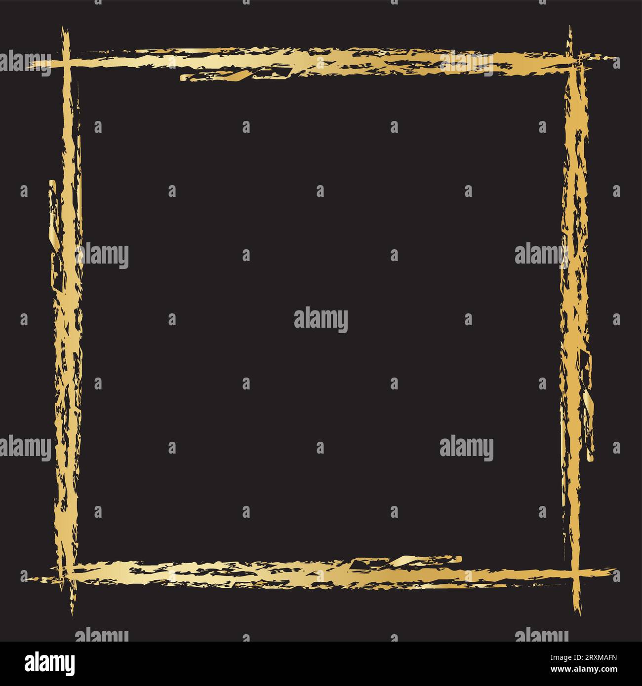 Gold square on a dark background. Premium design template. Luxury style ...
