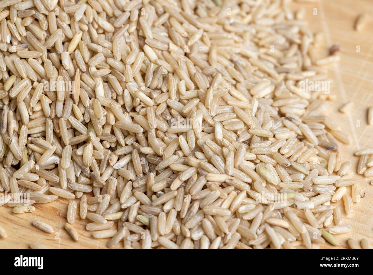 Natural brown rice for cooking healthy food, minimal processing of rice ...