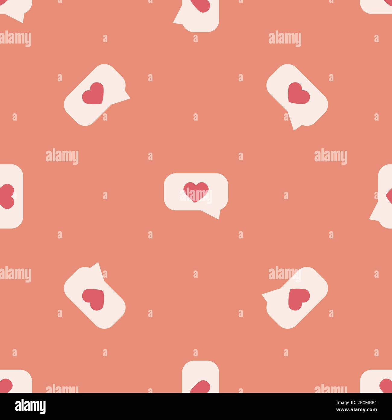 Seamless pattern with like signs. Love and romance symbol. Hand drawn ...