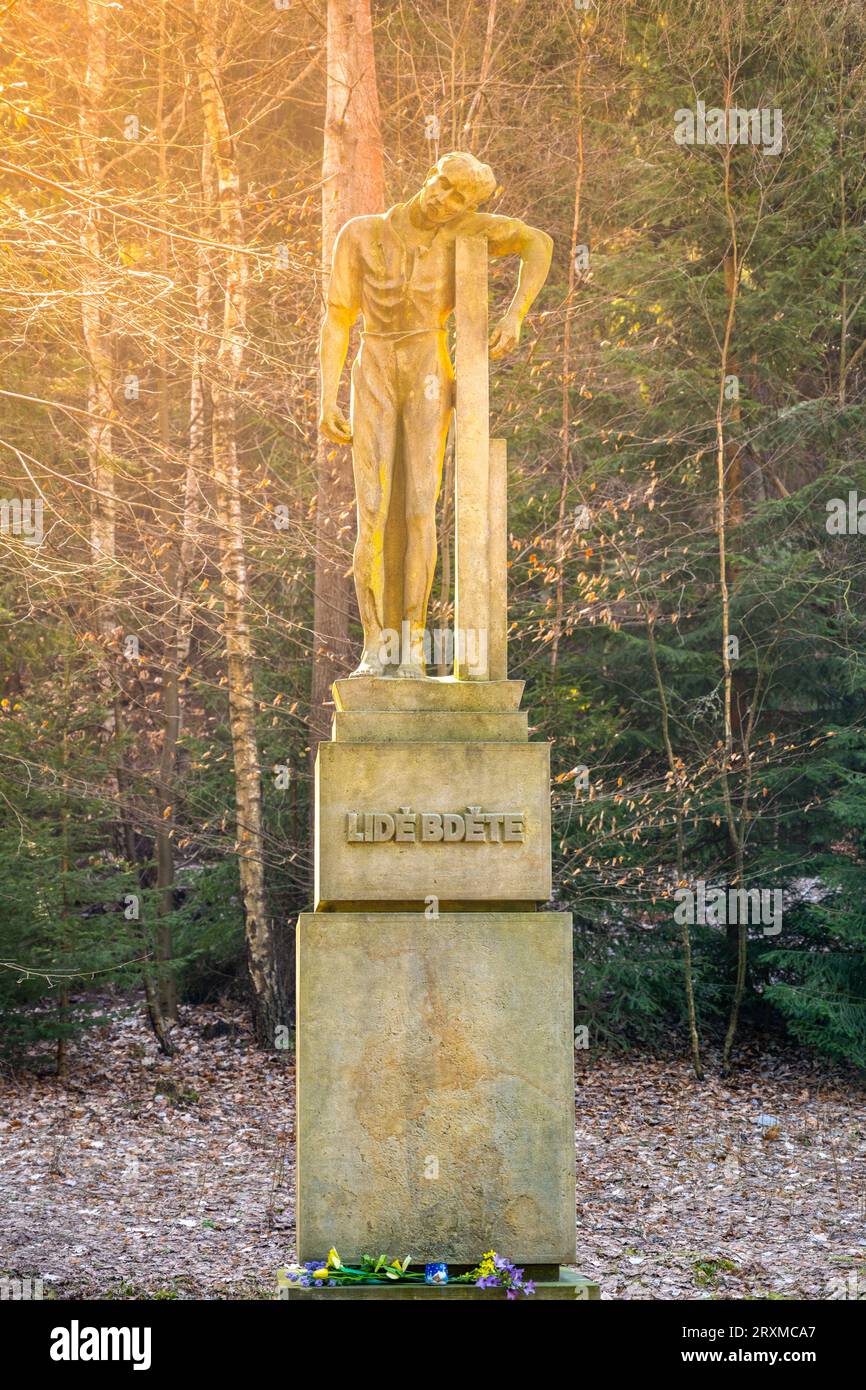 Monument to the victims of the concentration camp in the area of the ...