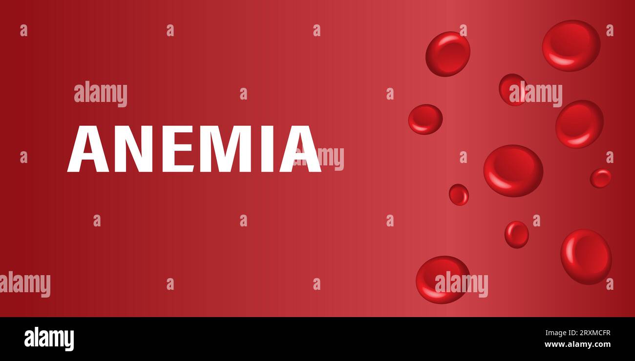 Blood anemia background. Red blood cells 3d mock up design. Hemoglobin ...