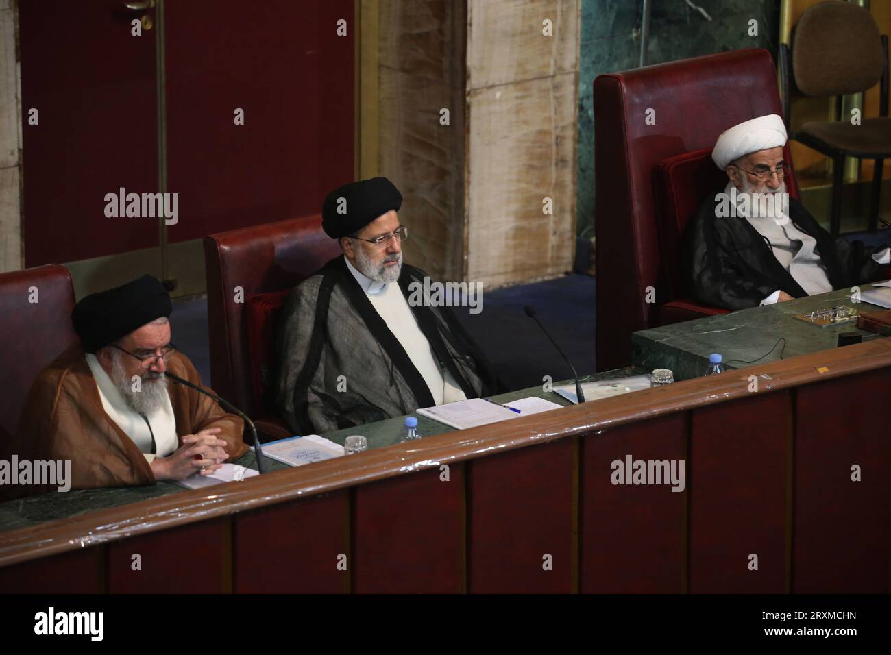 Tehran, Iran. 26th Sep, 2023. EBRAHIM RAISI (C), deputy chief of the ...