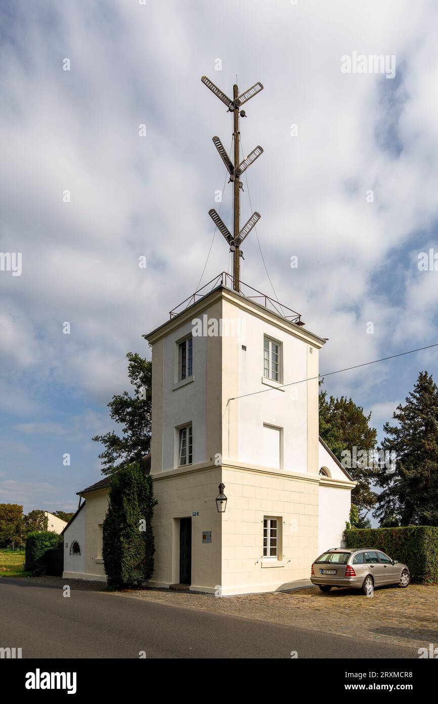 Prussian optical telegraph in the Flittard district, Cologne, Germany ...
