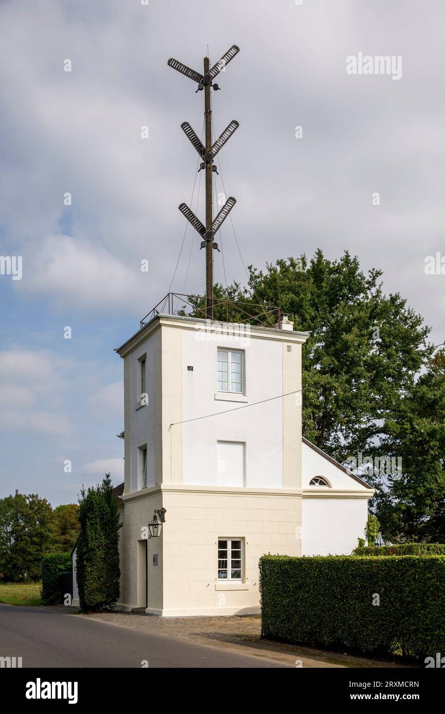 Prussian optical telegraph in the Flittard district, Cologne, Germany ...