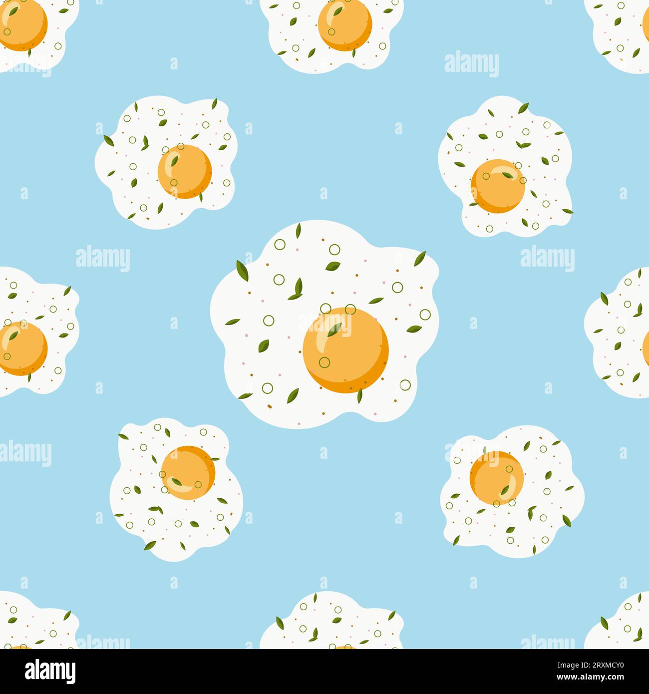 Yummy fried egg seamless pattern. Background for your design, fabric ...
