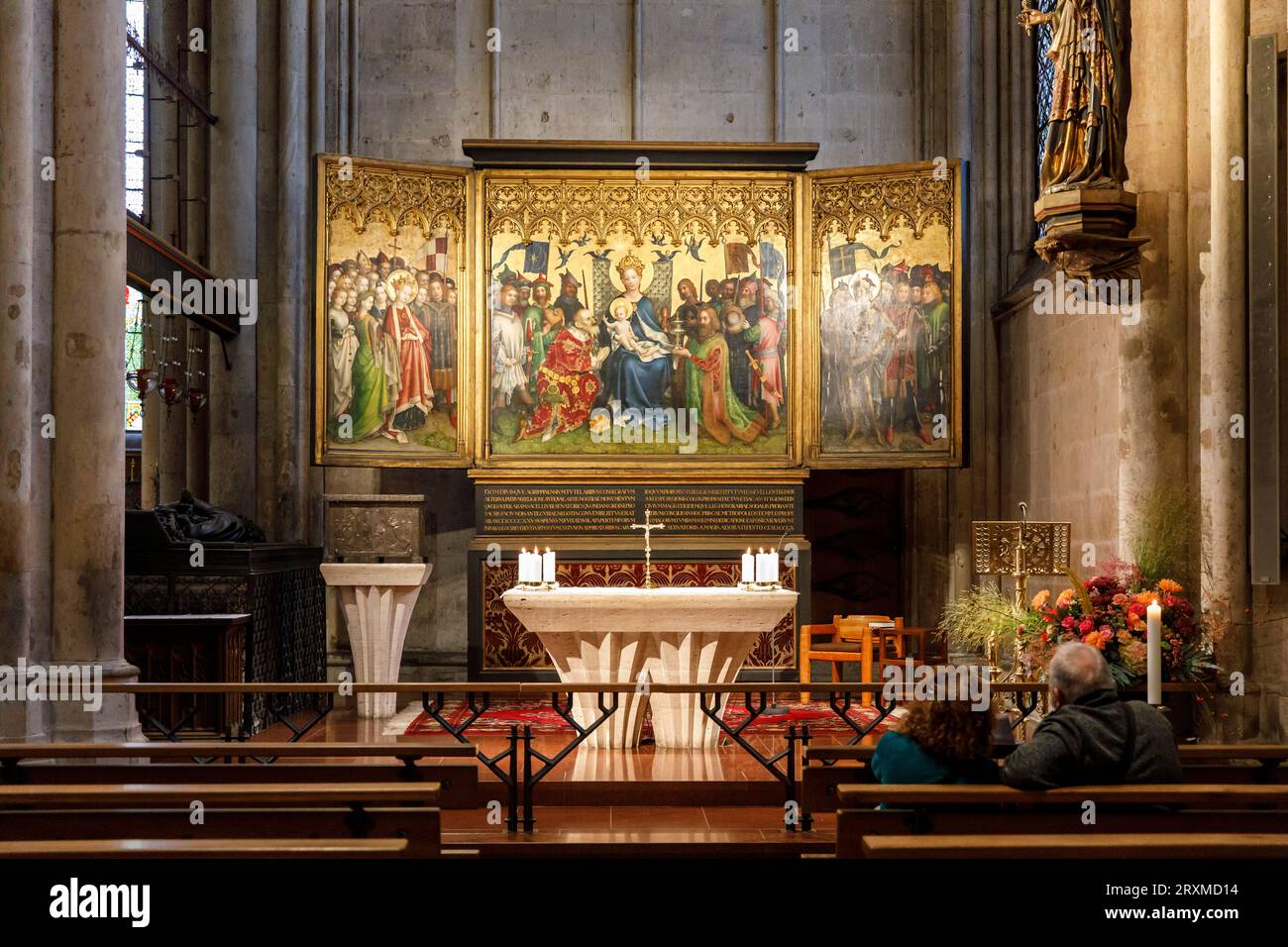 altarpiece of the town patrons in the Lady Chapel of the cathedral ...